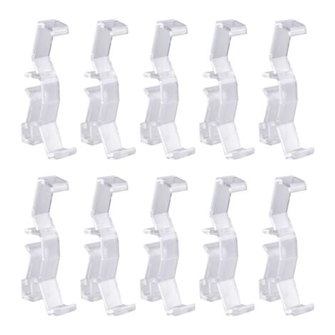 Valance Clips Clear Plastic Hidden Retainer Holder Clip for Window ...