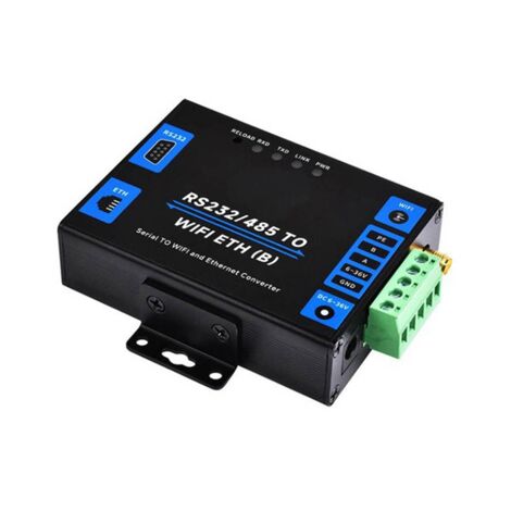 Industrial Grade Serial Server RS232/485 to WiFi and Ethernet Modbus Gateway, MQTT Gateway ...