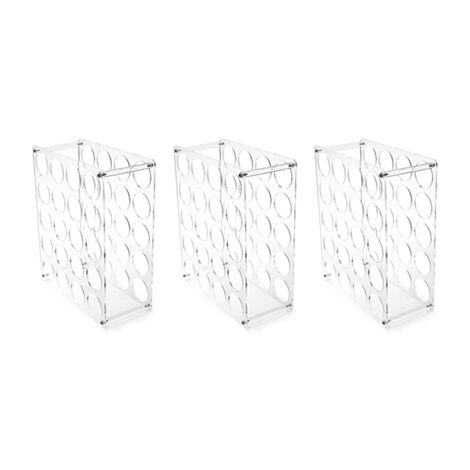 3Pack Vinyl Roll Organizer 60-Hole Acrylic Storage Racks Holders ...