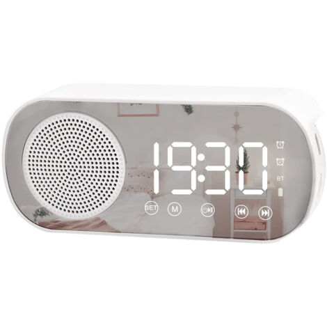 LED Digital Alarm Clock with FM Radio and Bluetooth Speaker, 3 Levels ...