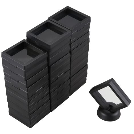 Coin Display Box - Set Of 30 3D Floating Frame Holder with Stands for ...