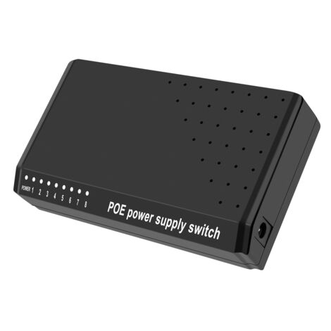 8 Ports 6+2 POE Switch Injector Power over RJ45 Ethernet Without ...
