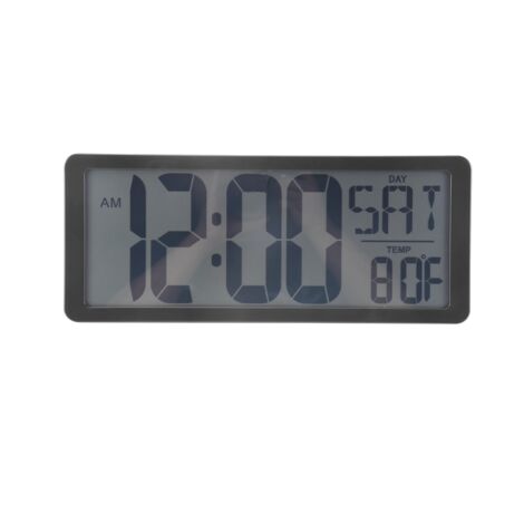 Square Wall Clock Series, 13.8inch Large Digital Jumbo Alarm Clock, LCD ...