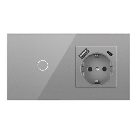 16A Wall Power Socket Touch Sensor Switch Europe Russia Spain Germany ...