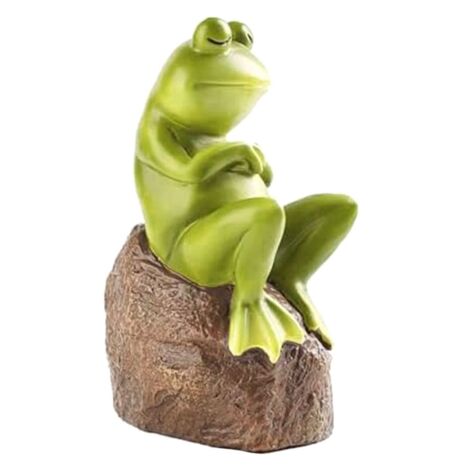 Funny Frog Garden Statues Decor, Outdoor Resin Sleeping Frogs Animal ...