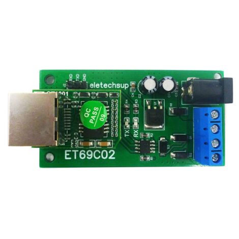 ET69C02 Ethernet Network IP RJ45 to RS485 Bus Converter for Modbus RTU ...