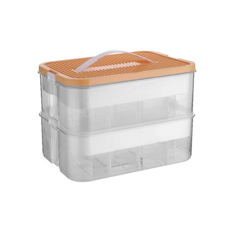 Building Blocks Toys Storage Box for Lids Brick Shaped Plastic Kids Bin ...