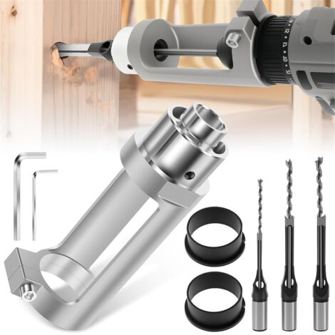 Square Hole Drill Bit Adapter with Bits, Mortising Attachment,Hole ...