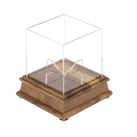 Softball Display Case, Plastic Holder, Clear Cube Baseball Case ...