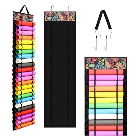 Vinyl Roll Holder with 48 Compartments Storage Organizer Craft Rack for ...