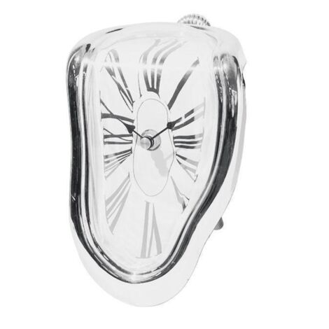 Melting Distorted Clock Art Decor for Living Room - Plastic Desktop ...