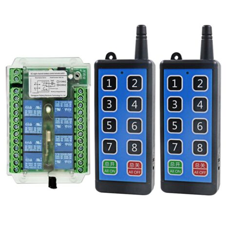 8 Channel Wireless Rf Remote Control Switch 12V/24V/36V 433MHz Cont ...