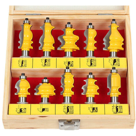 10 Bit Architectural Molding Router Set-1/2 Inch Shank- 16101