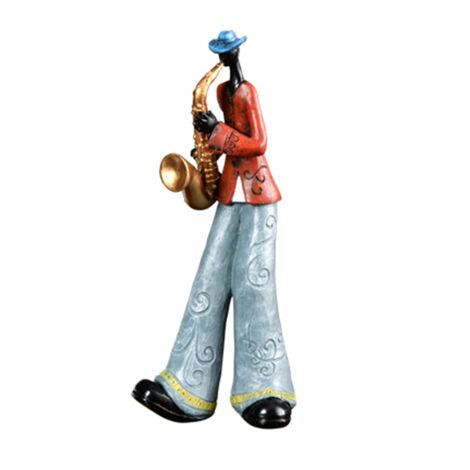 Jazz Band Player Figurines Vintage Musician Figure Resin Statues ...