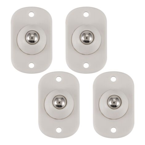 4Pcs Stainless Steel Mini Swivel Caster Wheels with 360 Degree Rotation ...