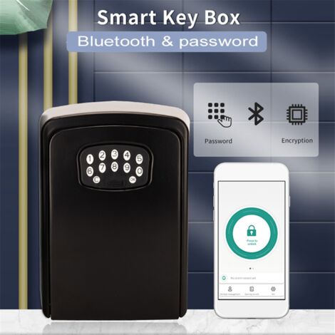 TUYA Smart Key Box Bluetooth Storage Lock Life App Wall Mount Security ...