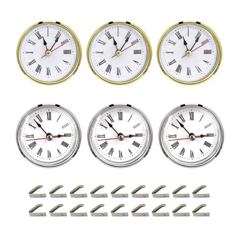6Pcs Clock Parts for Resin Mold,Clock Pieces Epoxy Casting Mold