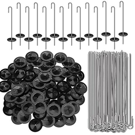 100 Packs Solar Panel Guard Clips, Stainless Steel Wire Fence Fasteners ...