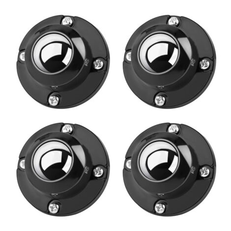 Updated Self Adhesive Caster Wheels 4 Pack, 201 Stainless Steel Stick on