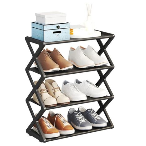 X-Shaped Shoe Rack for Home Multifunctional Steel Assembly Shoecase ...