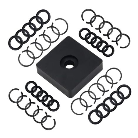 10Set 1/2in&10Set 3/8in Impact Retaining Ring Clip Friction Ring+ O ...