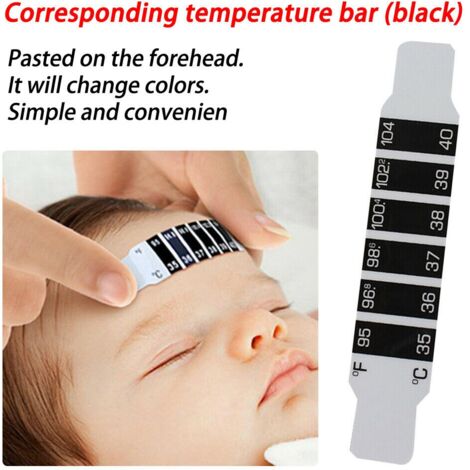 40X Forehead Fever Thermometer Strip Baby Child Adult Body Head ...