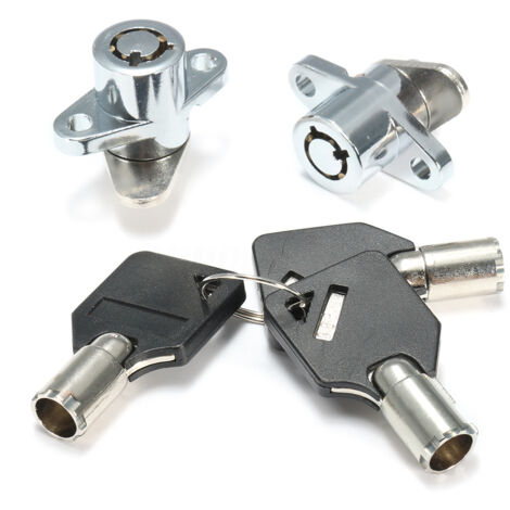 2x Hard Saddlebag Lock 3 Keys Set For Touring Glide Road New