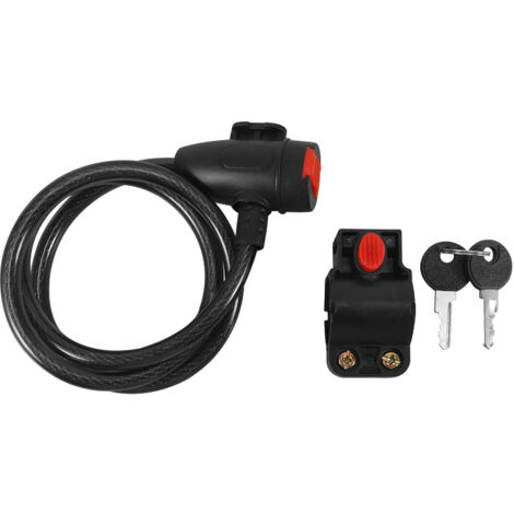 Universal Anti-Theft Bike Bicycle Lock Stainless Steel Cable Coil For ...