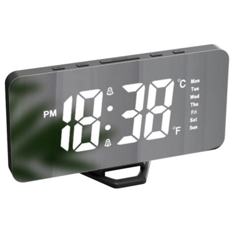 LED Digital Projection Alarm Clock Table Electronic Time Projector ...