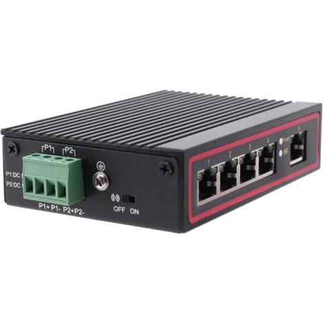 5-Port RJ45 10/100M Ethernet Desktop Switch Hubs Network Laptop DIN ...