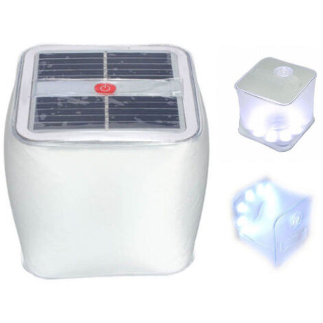 Led Solar Power Inflatable Tent Camping Light Outdoor Emergency Lamp