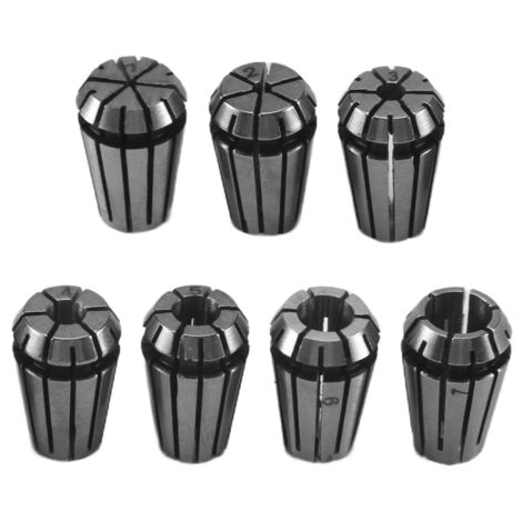 7pcs 1-7mm ER11 Spring Collet For CNC Workholding Engraving & milling ...