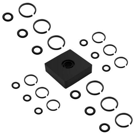 (6+6Sets) 1/2In and 3/8In Impact Retaining Ring Clip Friction with O ...