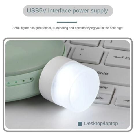 10Pcs Mini USB Night Light Eye Protection Book Reading Plug Computer ...