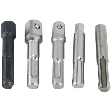 3Pc Sds Plus Steel Socket Adapter 2Pc Hexagonal Extension Electric Tool ...