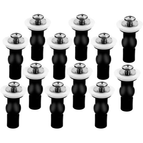 12SetToilet Seat Top Fix Screws Fixings Expanding Rubber Screw ...