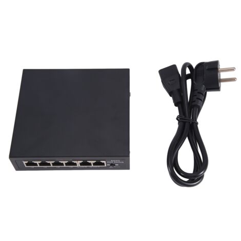 POE Switch 6Port 100Mbps 4 PoE+2 UpLink with Internal Power Office Home ...
