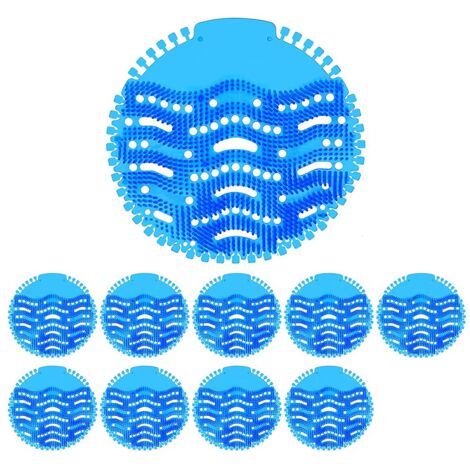 10 Pack Urinal Screens Deodorizer, Cake Long Bristle Anti-Splash and ...