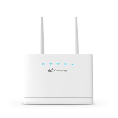4G LTE Wifi Router SIM Card 300Mbps to LAN 16 WiFi Users-US Plug