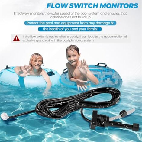 - Flow Switch Assembly for Salt Chlorination System-Pool Sensor with Cable