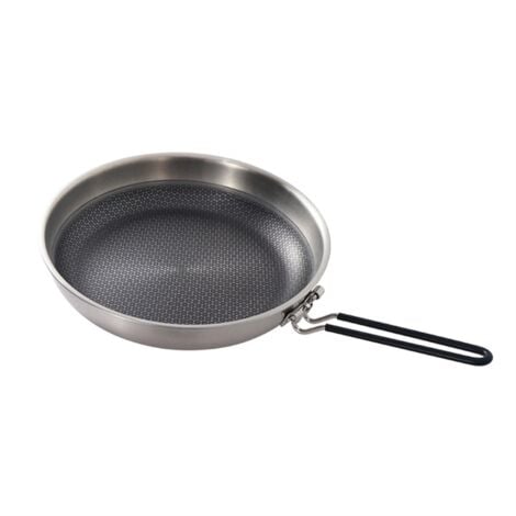 Outdoor Stainless Steel Honeycomb Shading Non-Stick Pan Camping BBQ ...