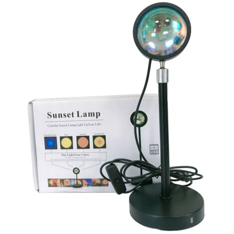 Sunset Lamp Projector, 180 Degree Rotation Projection Light Led Night ...