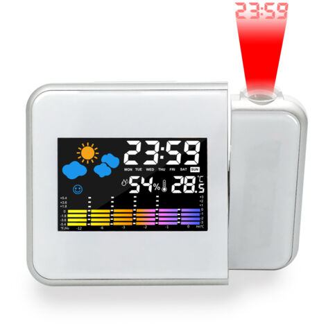LED Digital Projection Alarm Clock,Led Clock with Temperature ...