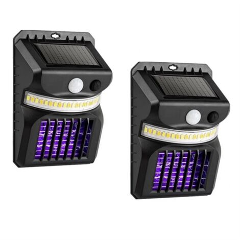 2 Pack Anti Mosquito Solar Lights Outdoor, Security Motion Sensor IP65 ...