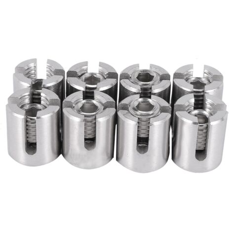 8 Pcs Stainless Steel Wire Rope Green Wall Trellis Fitting Clip 3mm