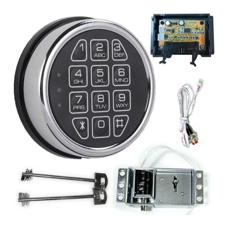 Lock Replacement Chrome Digital Keypad Electronic
