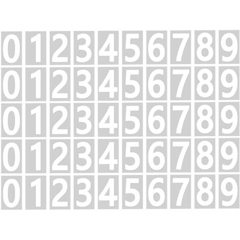 Mailbox Numbers for Outside, 10 Sets 0-9 Reflective Number Stickers ...