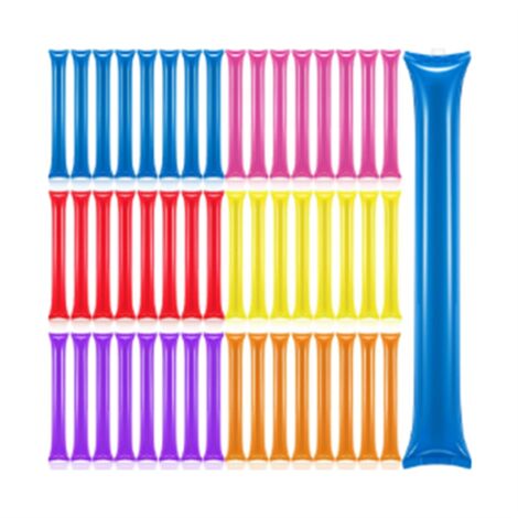 80Pcs Team Spirit Stick Plastic Cheerleading Clap Board Inflatable ...