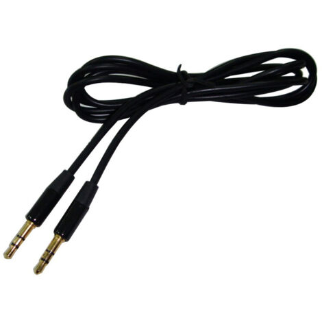 3.5mm Auxiliary Aux Male to Stereo Cord Audio Cable for PC MP3 Car (Black)