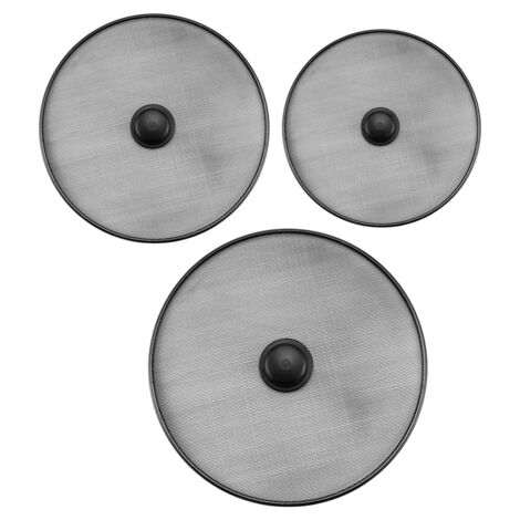 3Pcs Kitchen Splash Guard Splatter Screens Frying Pan Grease Screen ...